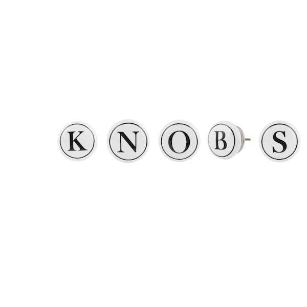 Letter Knobs - Etsy