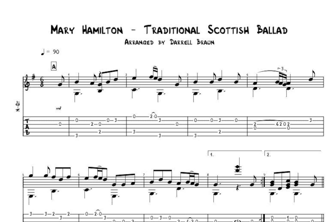 Mary Hamilton - Traditionele Schotse ballad - Etsy België