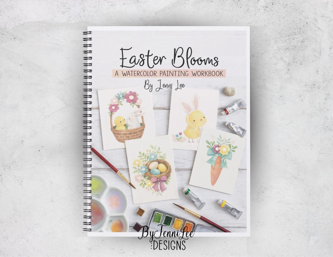 Easter Blooms: A Watercolor Painting Workbook, 12 Ready to Paint ...