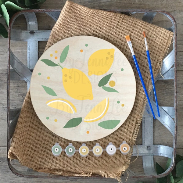 Paint by Number Lemons - Etsy