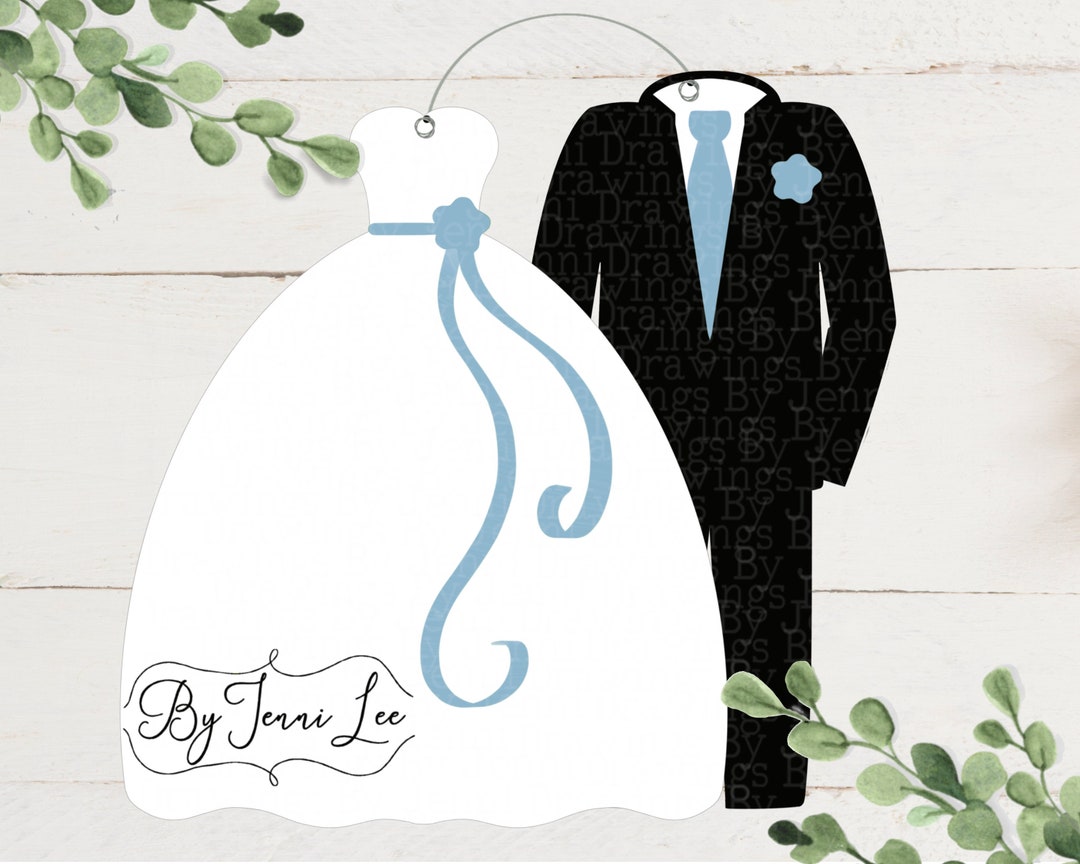 Wedding Door Hanger, Bride and Groom Wood Door Hanger, Wedding ...
