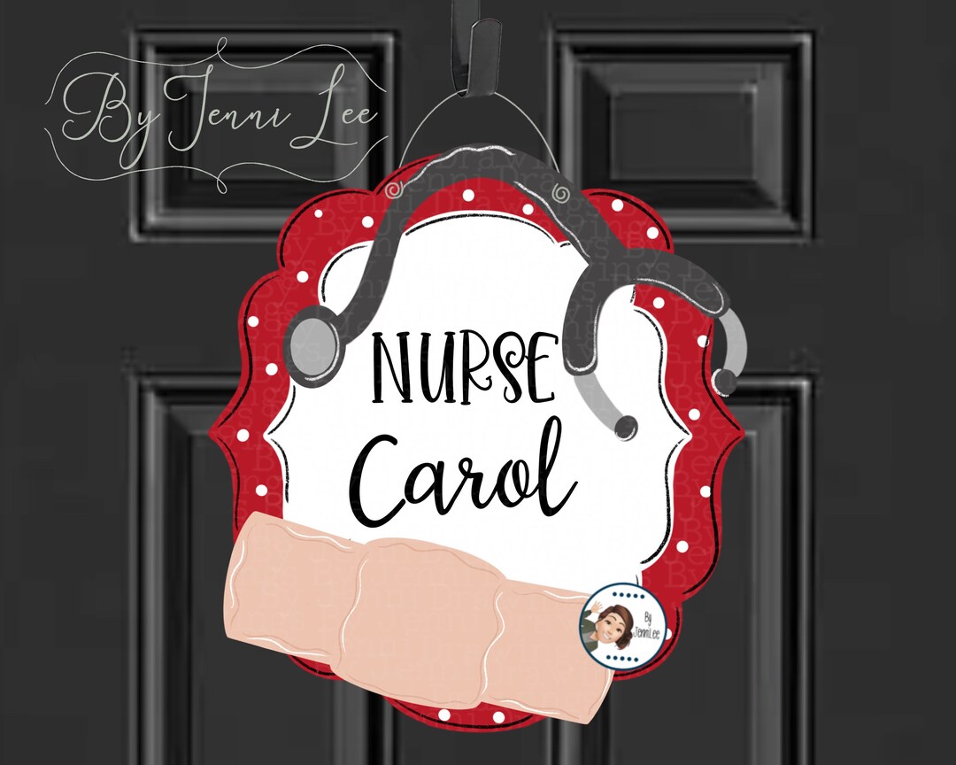 Nurse Bandage Door Hanger, Nurse Gift, School Nurse Wreath Sign, New ...