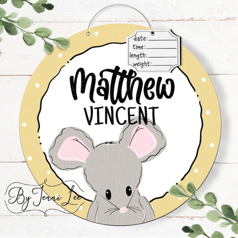 Mickey Mouse Birth Announcement - Etsy