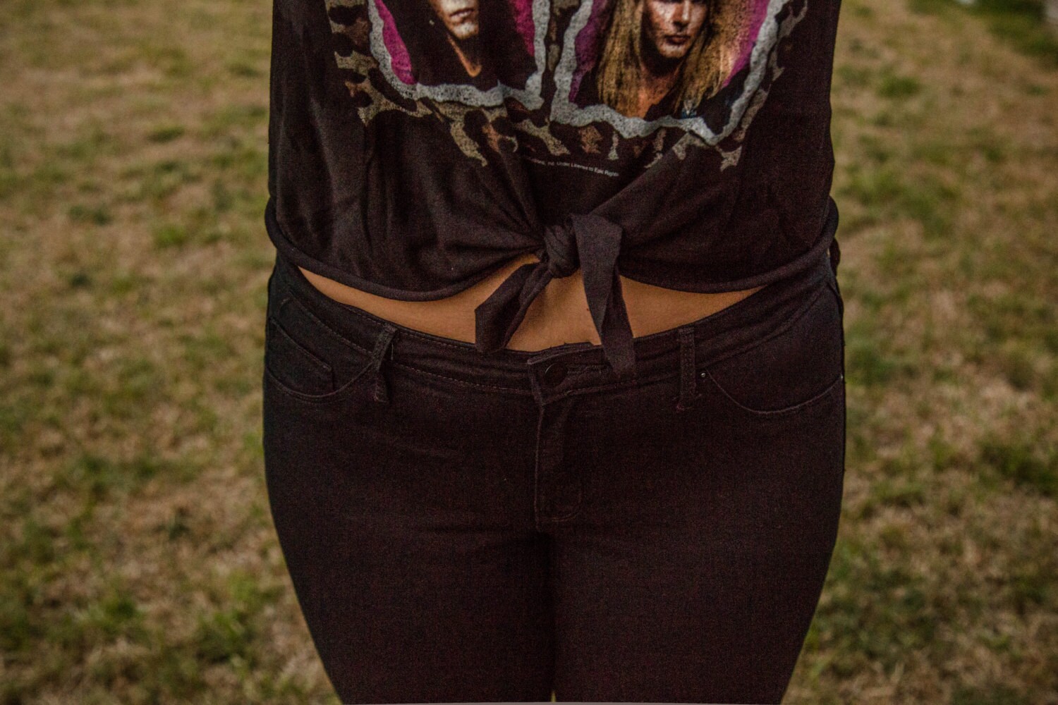 Distressed Tied Cut Crop Top Poison World Tour Shirt - Etsy