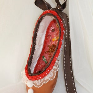 Decorated Pointe Shoe: Nutcracker,kingdom of Sweets, Gingerbread, Polichinelles, Candies ...