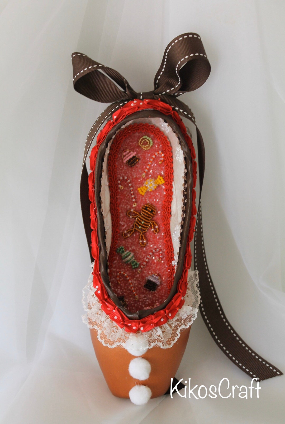 Decorated Pointe Shoe: Nutcracker,kingdom of Sweets, Gingerbread ...