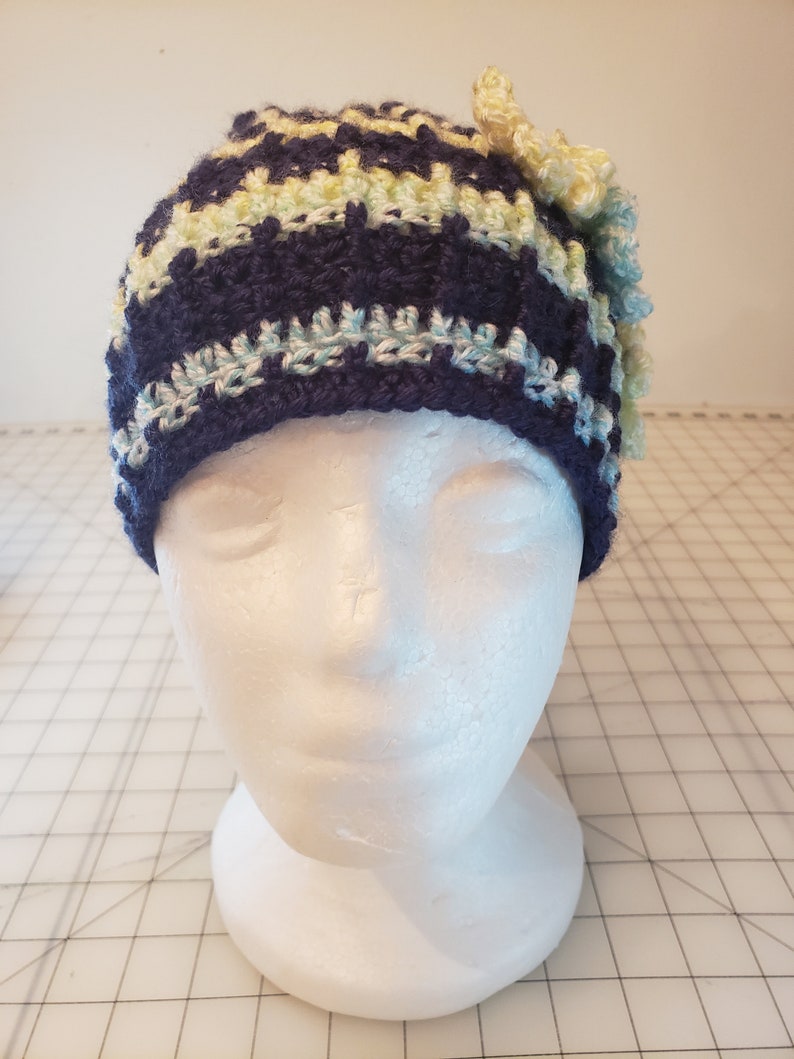 Cute as a Button Hats – HAND-CROCHETED BEANIE Hats With Flowers - Etsy