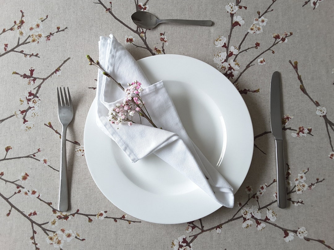 Sakura Table Cloth, Cherry Blossom Table Runner - Etsy