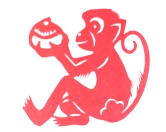 Monkey rubber stamp | Etsy