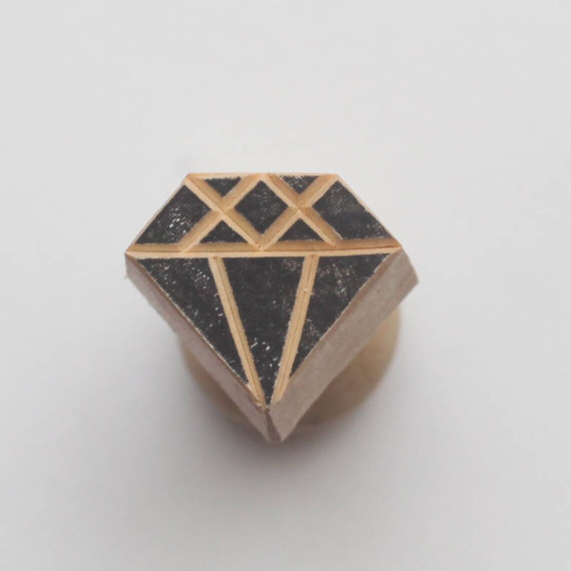 Diamond Stamp Wooden Stamp Hand Carved Clay Stamp Pottery - Etsy