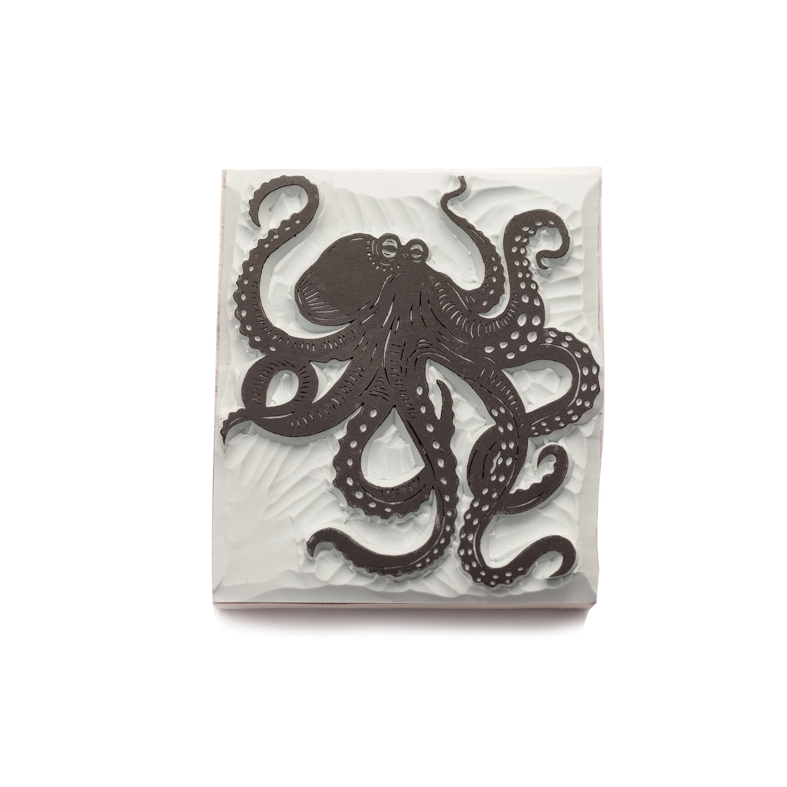 Octopus Stamp Animal Stamp Wooden Stamp Hand Carved Wood - Etsy