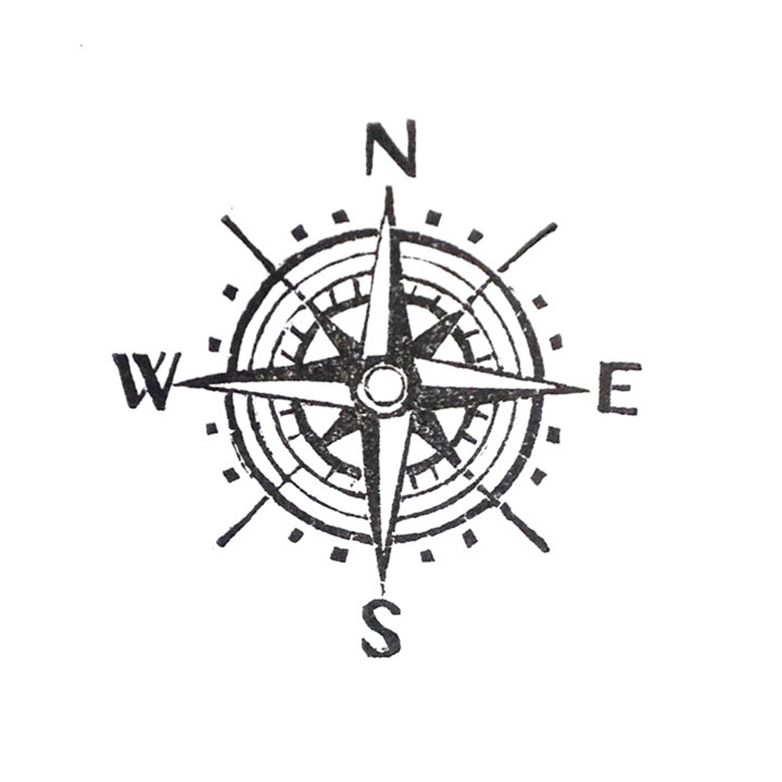 Compass Stamp Wooden Stamp Hand Carved Pottery Stamp - Etsy UK