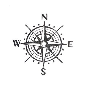 Compass Stamp, Wooden Stamp, Hand Carved, Pottery Stamp, Textile Stamp ...