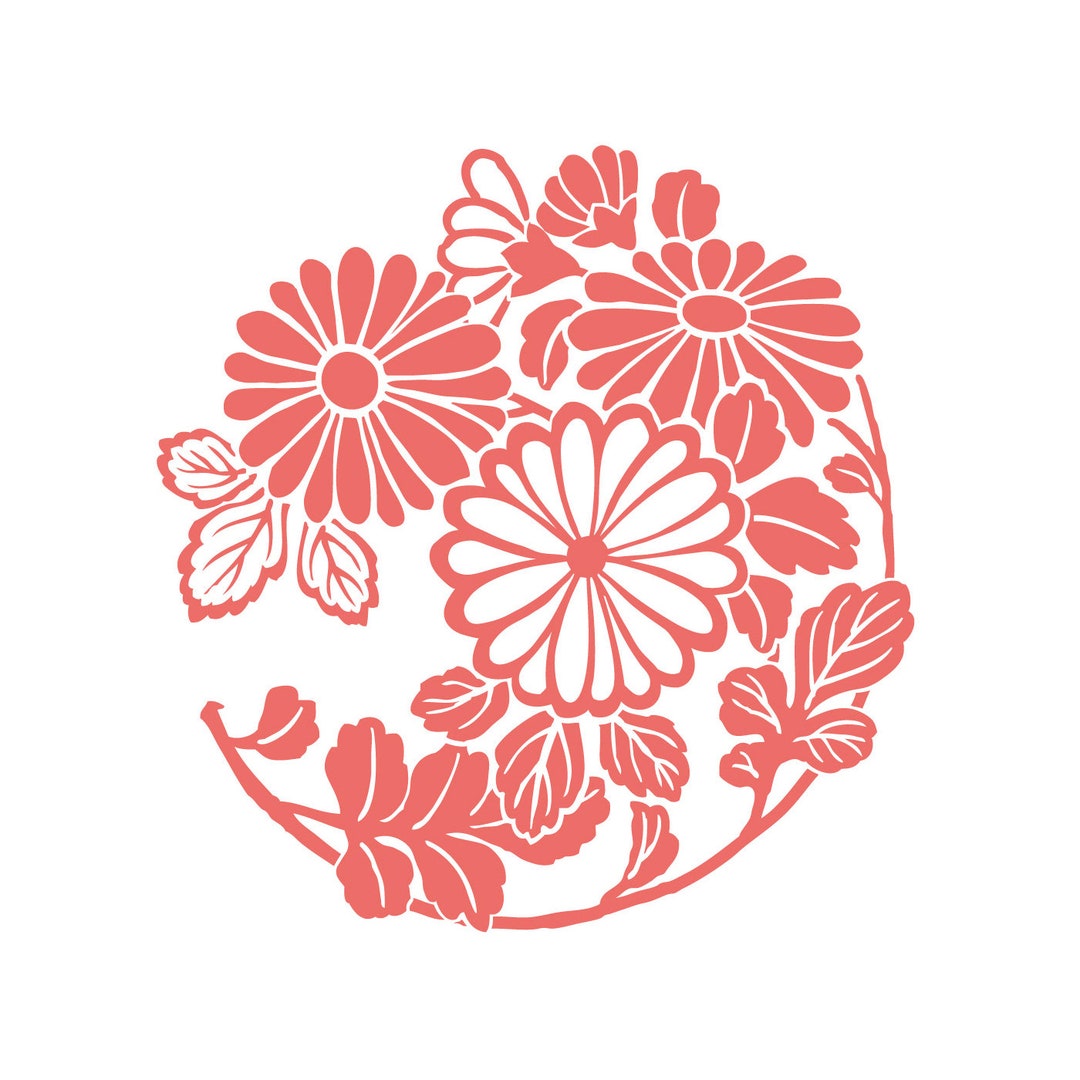 Daisy Stamp, Flower Stamp, Japanese Stamp, Wooden Stamp, Woodblock,for ...