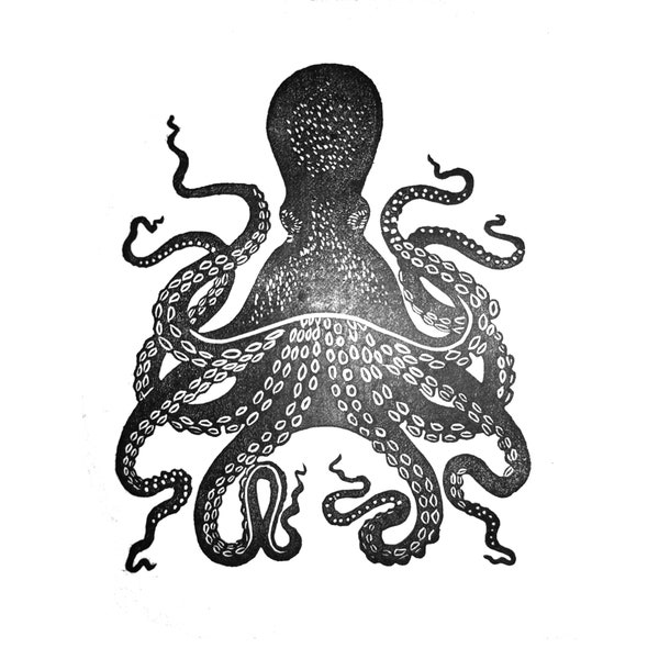 Octopus Stamp - Etsy