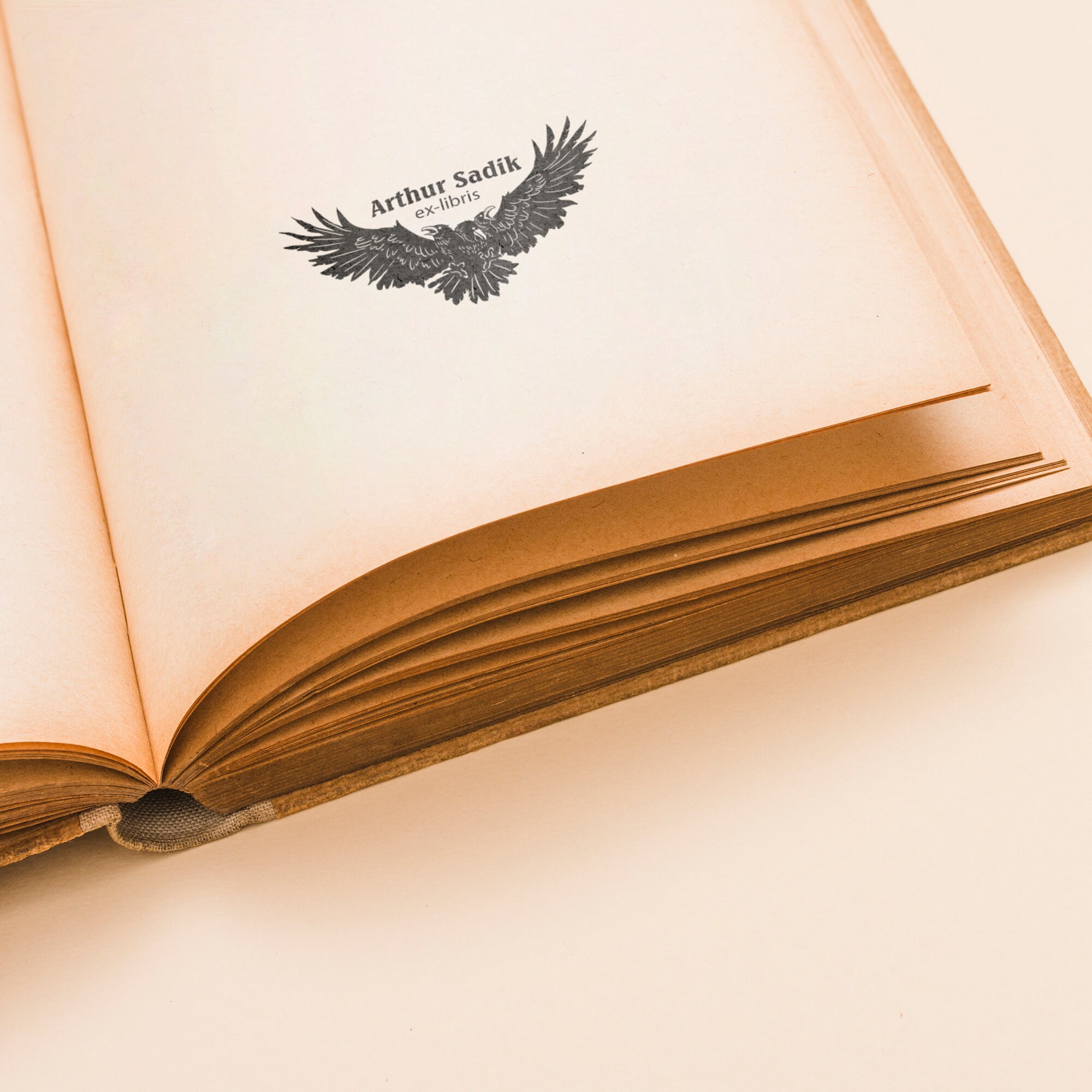 Ex-libris Stamp Raven Stamp Library Stamp Book Stamp | Etsy