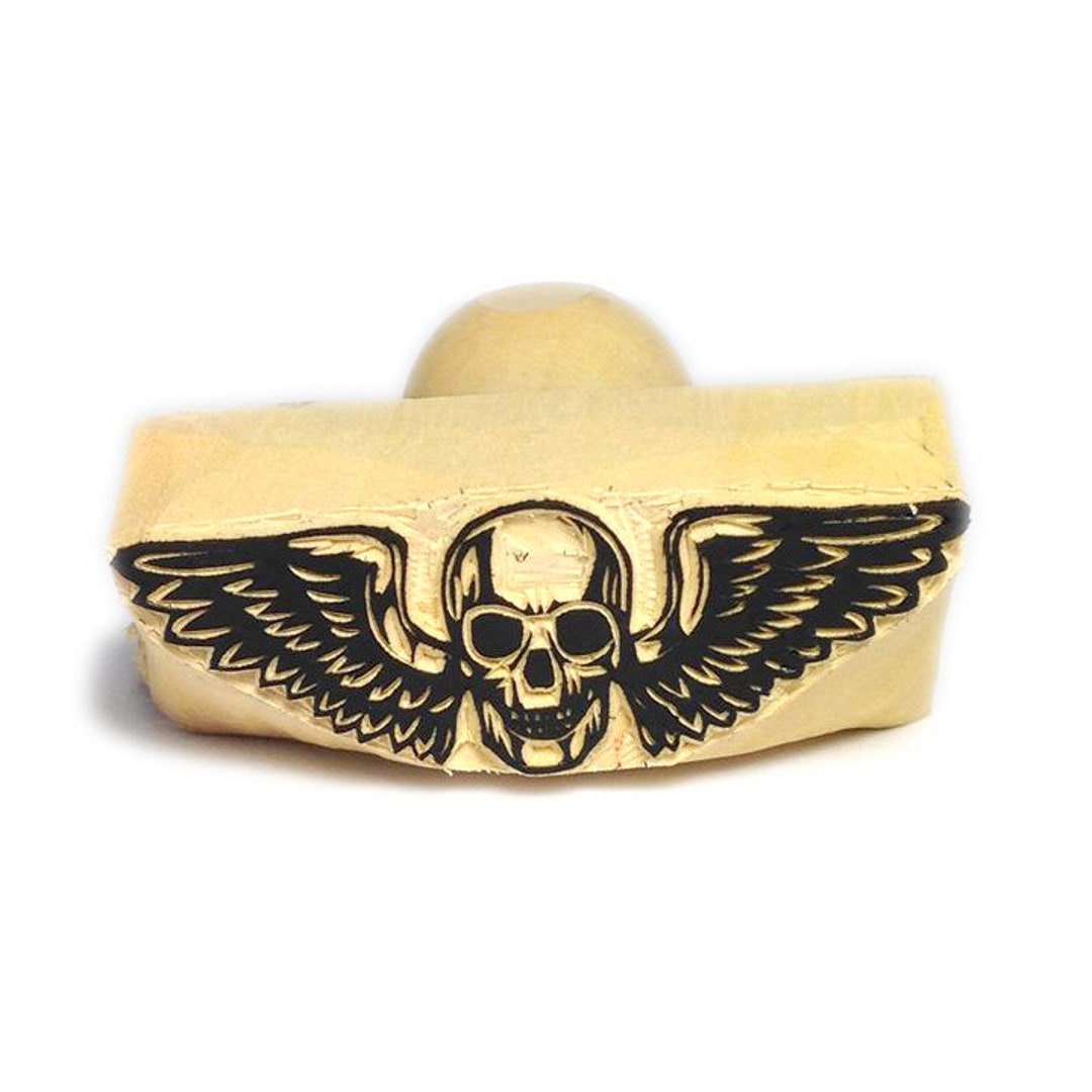 Skull Stamp, Stamp, Rubber Stamp Stamp, Hand Carved , Printing Block ...