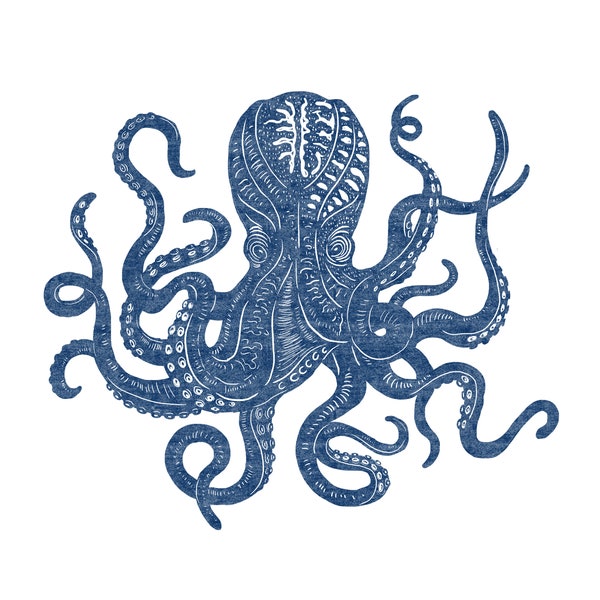 Octopus Stamp - Etsy