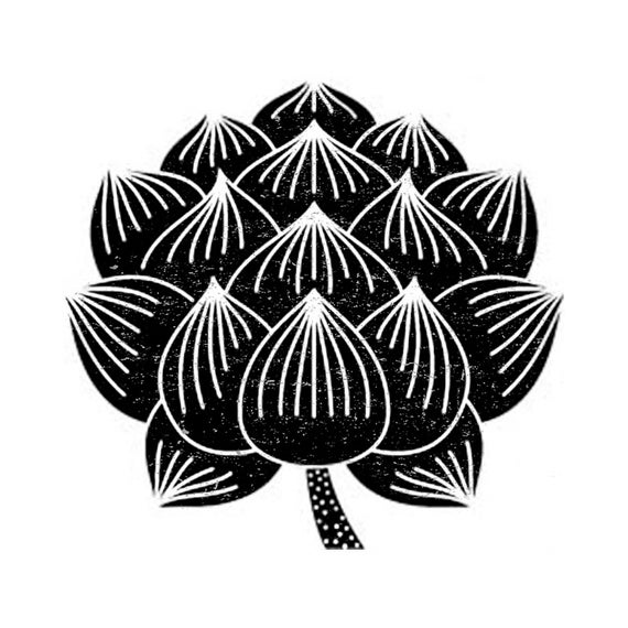 Lotus Flower Stamp Wooden Stamp Hand Carved Rubber Stamp | Etsy