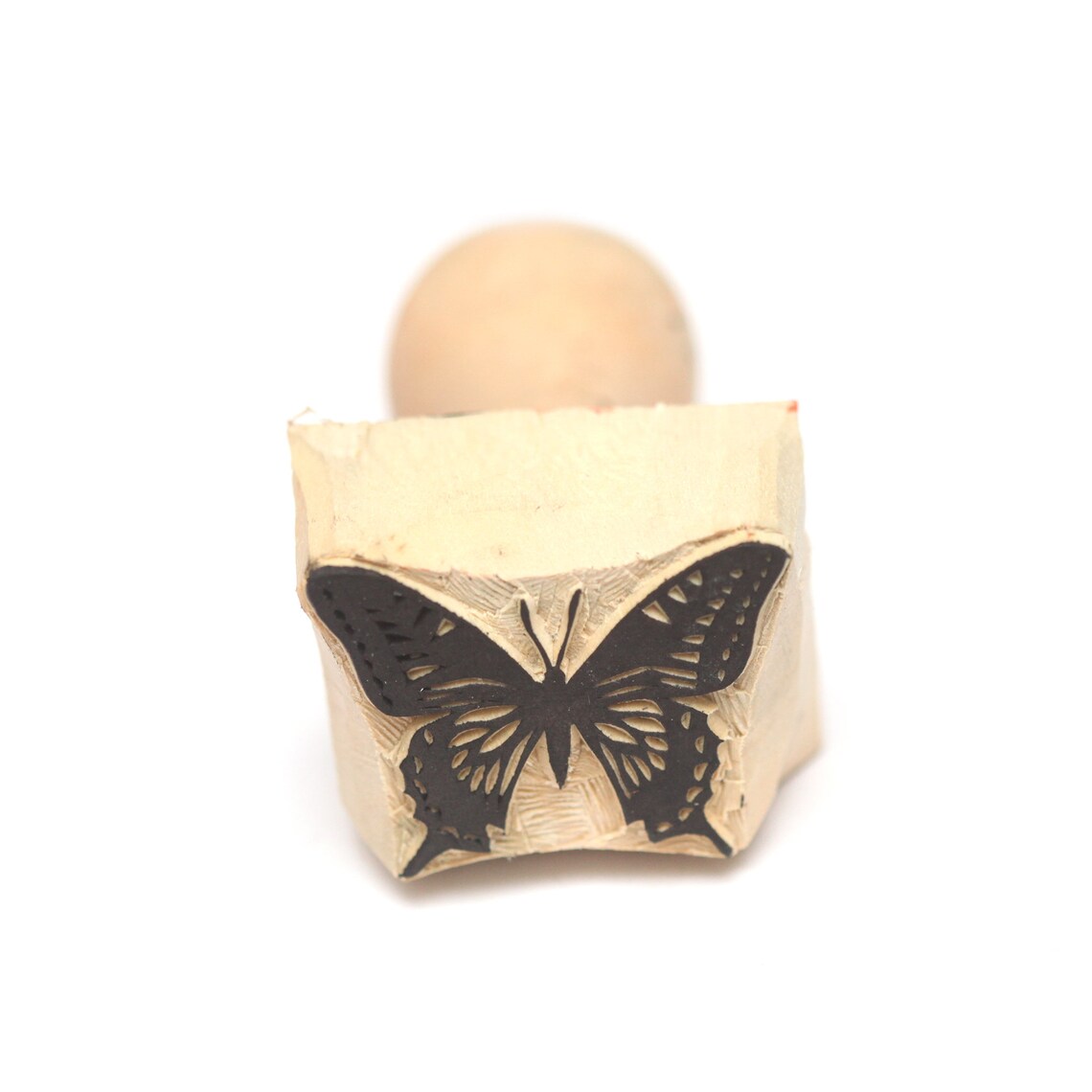 Butterfly Stamp Swallowtail Stamp Wooden Stamp Hand Carved | Etsy