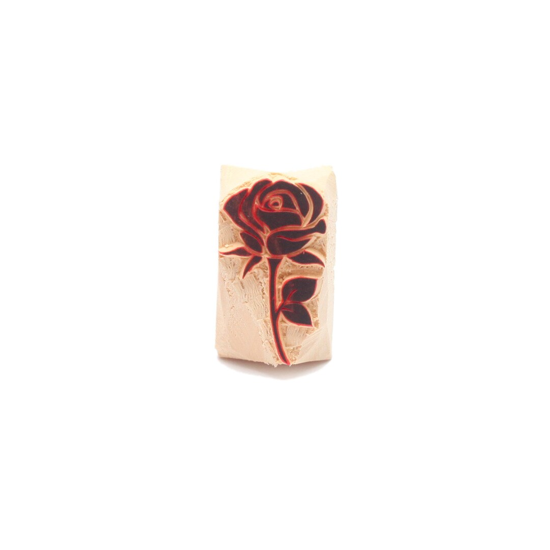 Rose Stamp, Flower Stamp, Love Stamp, Wooden Stamp, Hand Carved, Clay ...