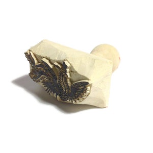 Phoenix Stamp, Wooden Stamp, Hand Carved, Clay Stamp, Pottery Stamp ...