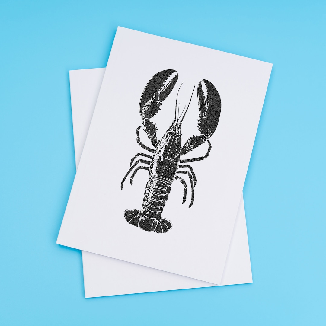 Lobster Stamp, Rubber Stamp, Hand Carved, Printing Block, Clay Stamp ...