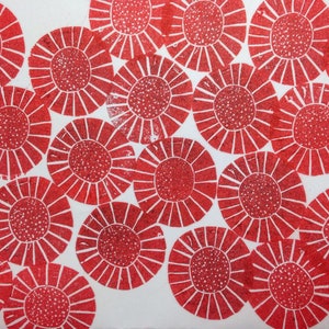 Flower Pattern Stamp, Flower Stamp, Daisy Stamp, Wooden Stamp, Printing ...