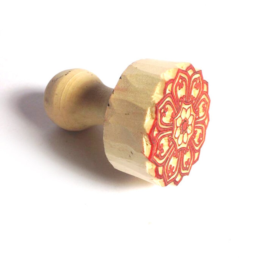 Lotus stamp Lotus flower stamp wooden stamp hand carved | Etsy