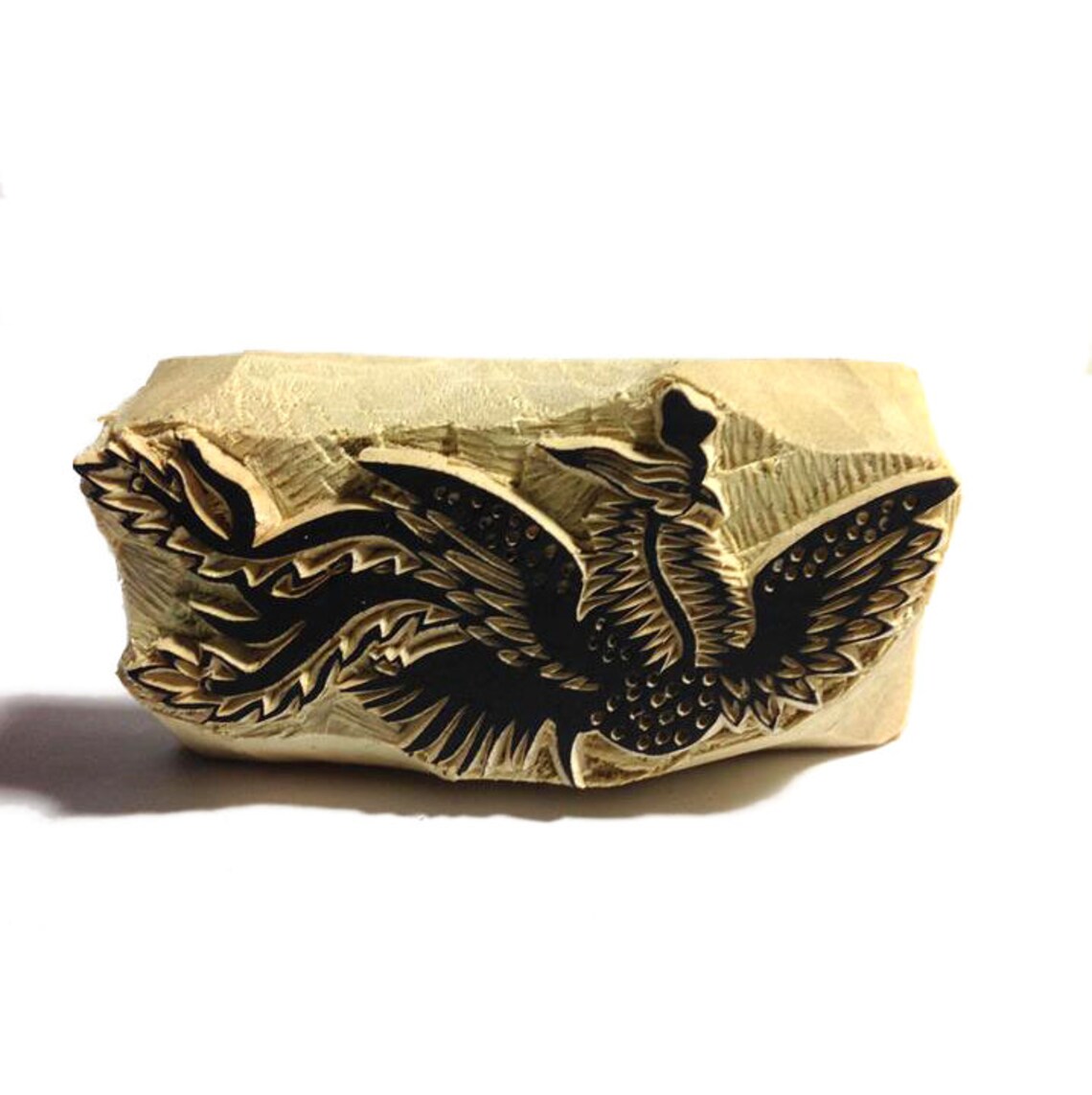 Phoenix Stamp Wooden Stamp Hand Carved Clay Stamp Pottery | Etsy