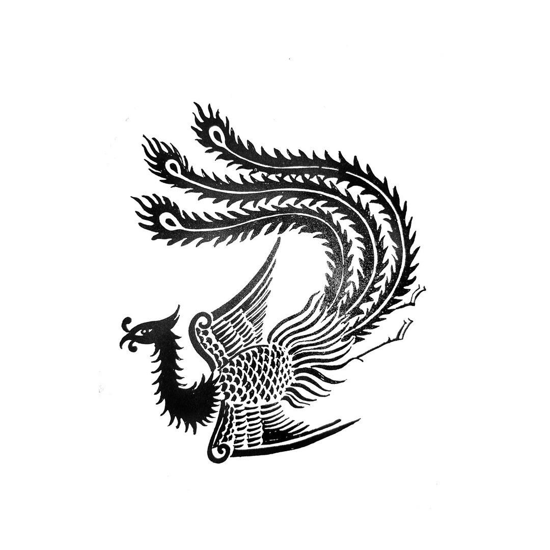 Phoenix Stamp, Bird Stamp, Wooden Stamp, Hand Carved, Clay Stamp ...