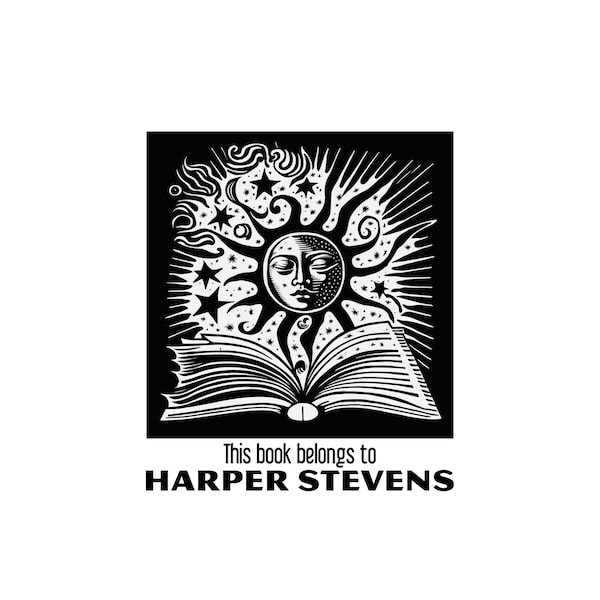 Open Book Stamp - Etsy