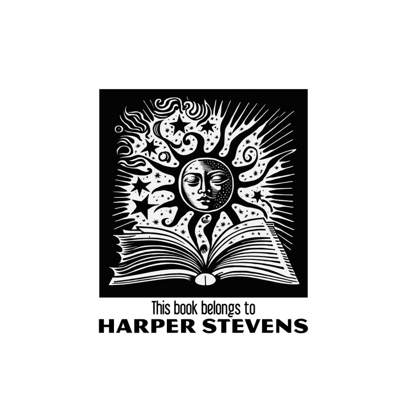 Open Book Stamp - Etsy