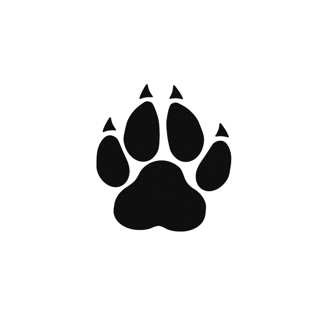 Wolf Paw Stamp Wolf Stamp Wooden Stamp Hand Carved Wood - Etsy