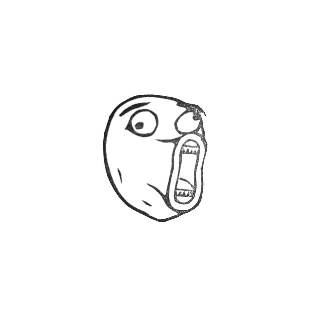 Troll Stamp, Troll Face Stamp, Meme Stamp, Lol Face Stamp, Printing ...