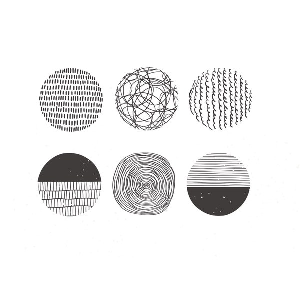 Circle Rubber Stamp - Etsy