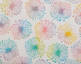 Dandelion Stamp Printing Block Hand Carved Clay Stamp | Etsy