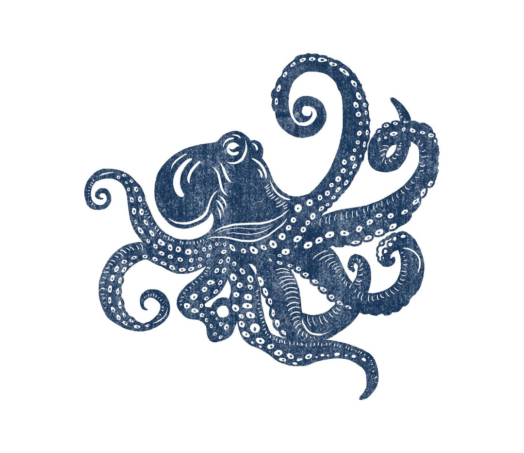 Octopus Stamp, Animal Stamp, Wooden Stamp, Hand Carved, Wood Stamp ...