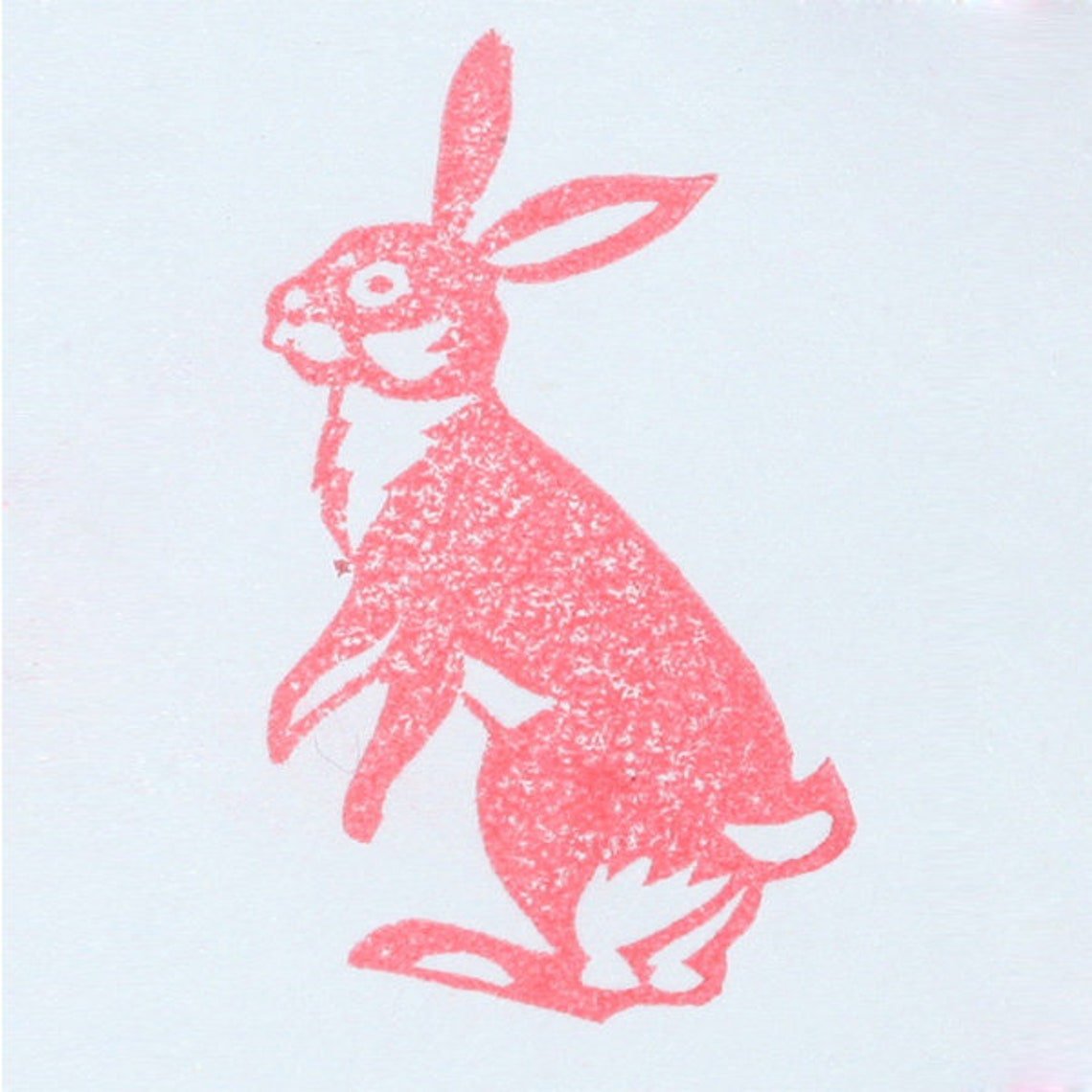 Stamp Rabbit Stamp Wooden Stamp Hand Carved Clay Stamp | Etsy