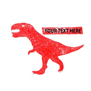 Tyrannosaurus Stamp, T-rex Stamp, Dinosaur Stamp, Wooden Stamp, Hand ...