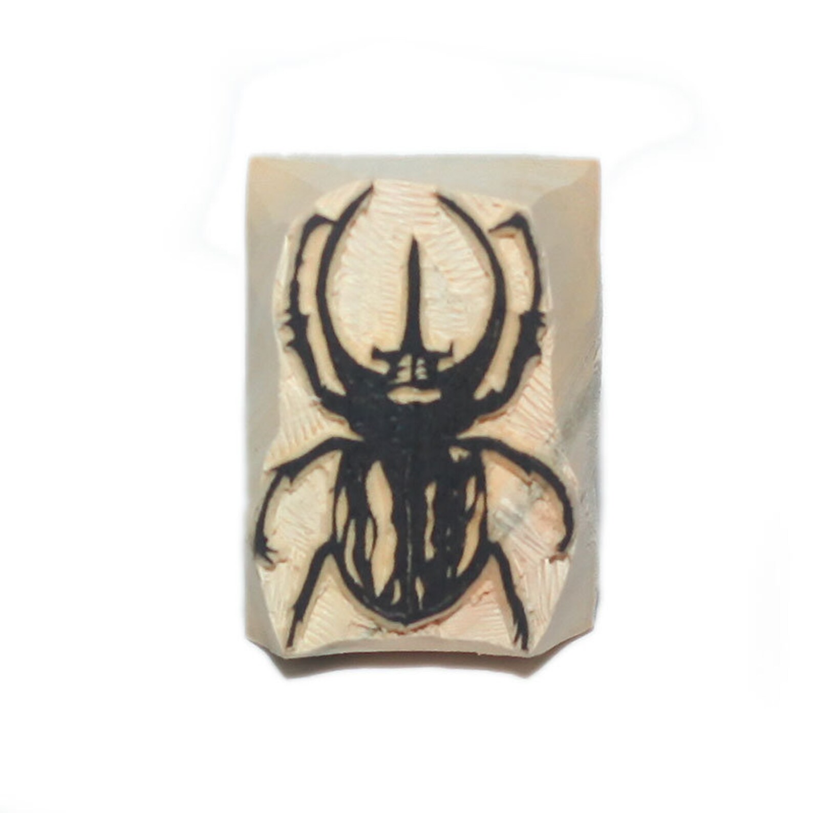 Horn Beetle Stamp Wooden Stamp Hand Carved Insect Stamp | Etsy