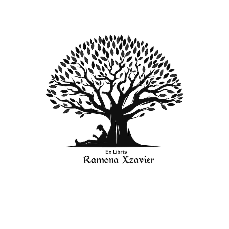 Ex-libris Stamp Ex Libris Tree Stamp Library Stamp Book - Etsy