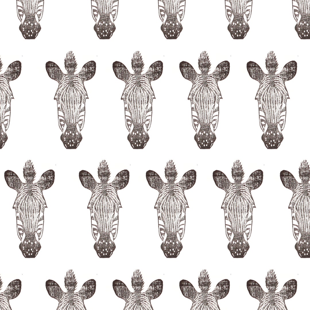 Zebra Stamp, Zebra Head Stamp,zebra Pattern, Pattern Stamp, Wooden ...