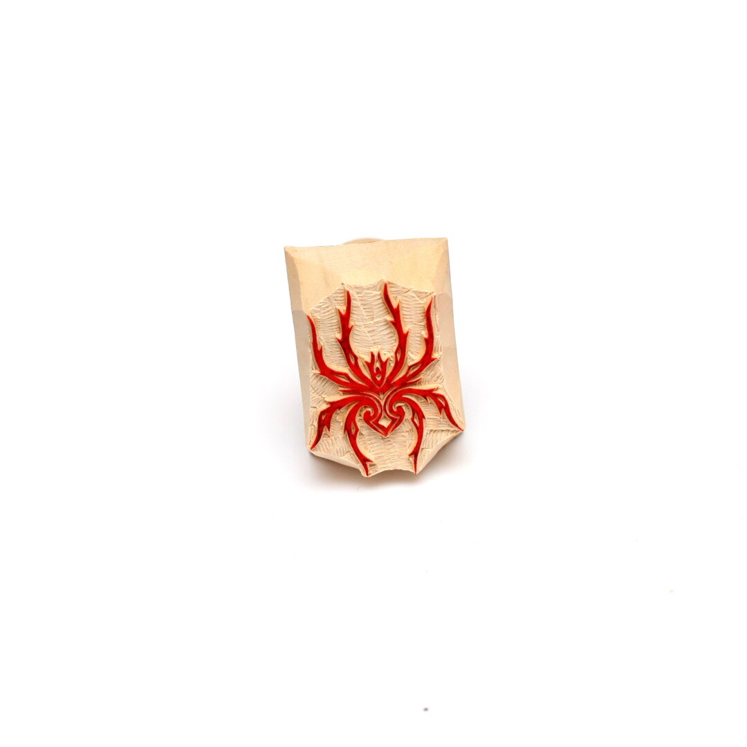 Spider, Spider Stamp, Spider Icon Stamp, Spider Icon, Wooden Stamp ...