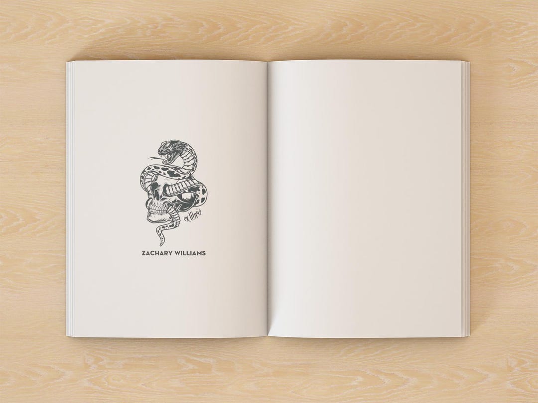 Ex-libris Stamp, Snake Stamp, Library Stamp, Rubber Stamp, Hand Carved ...