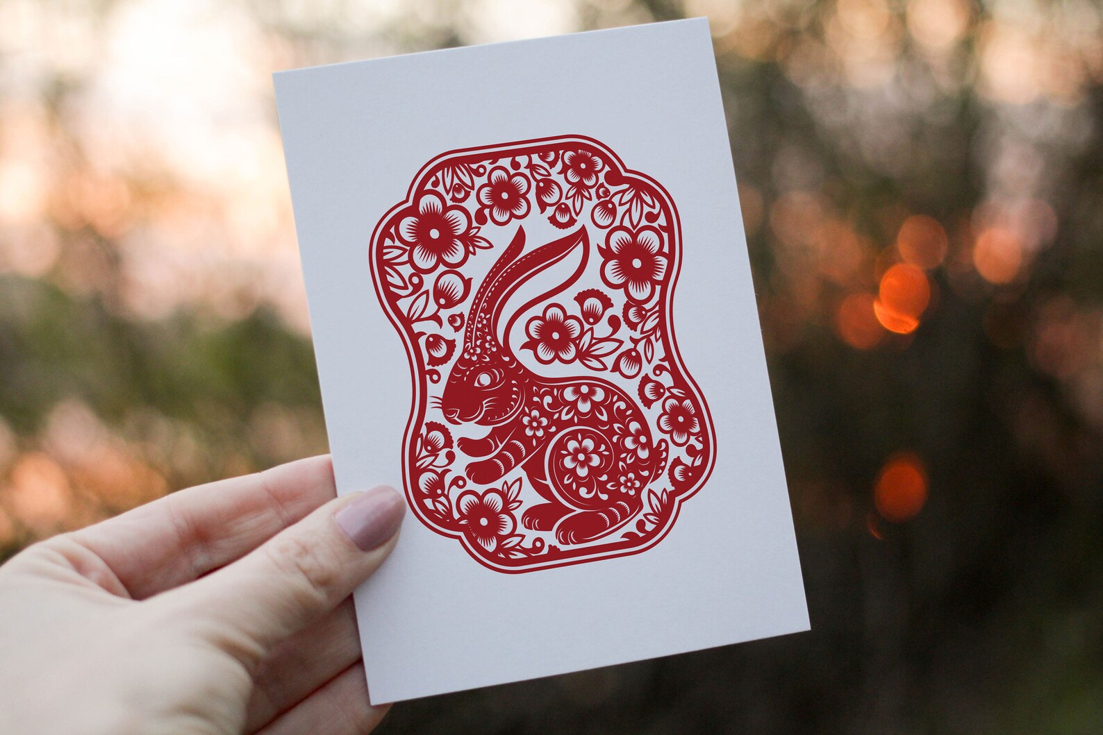 Rabbit Stamp, Chinese Zodiac Stamp, Wooden Stamp, Hand Carved, Printing ...
