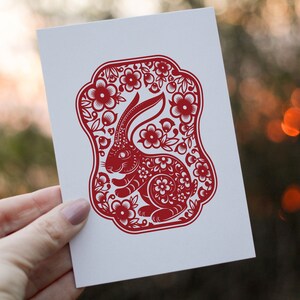 Rabbit Stamp, Chinese Zodiac Stamp, Wooden Stamp, Hand Carved, Printing ...