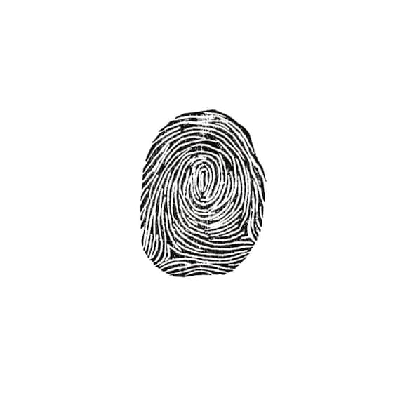 Your Fingerprint Stamp Fingerprint Stamp From Your Photo - Etsy