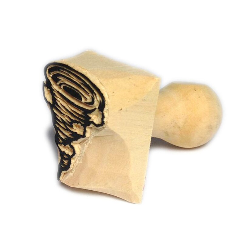 Tornado Stamp Stamp Wooden Stamp Hand Carved Printing - Etsy