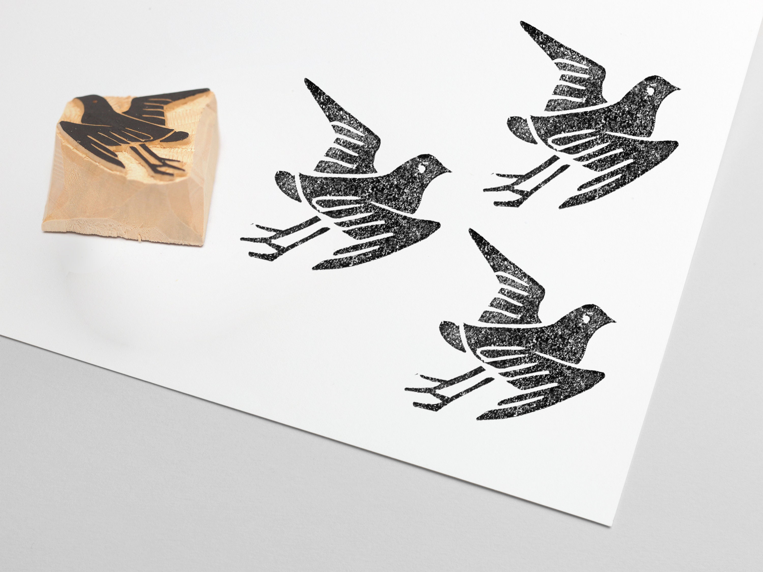 Bird Stamp, Pattern Stamp, Rubber Stamp, Rubber Stamp Stamp, Hand ...